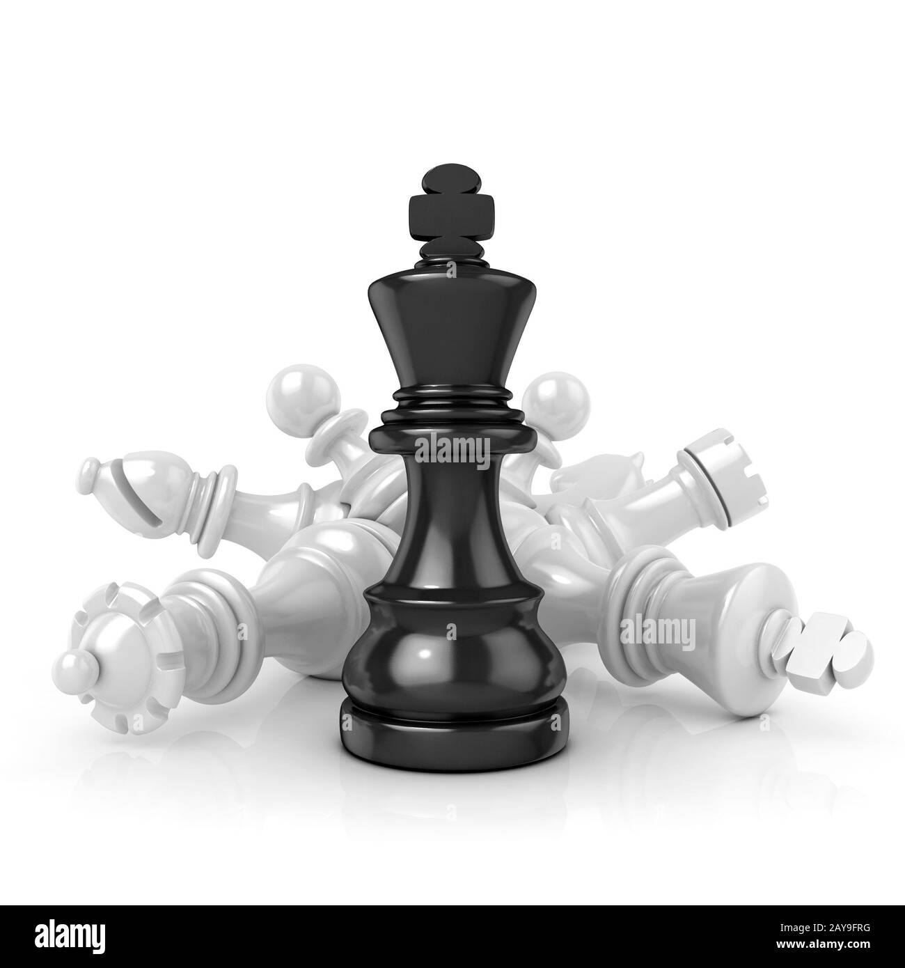 Chess pieces fallen hi-res stock photography and images - Alamy