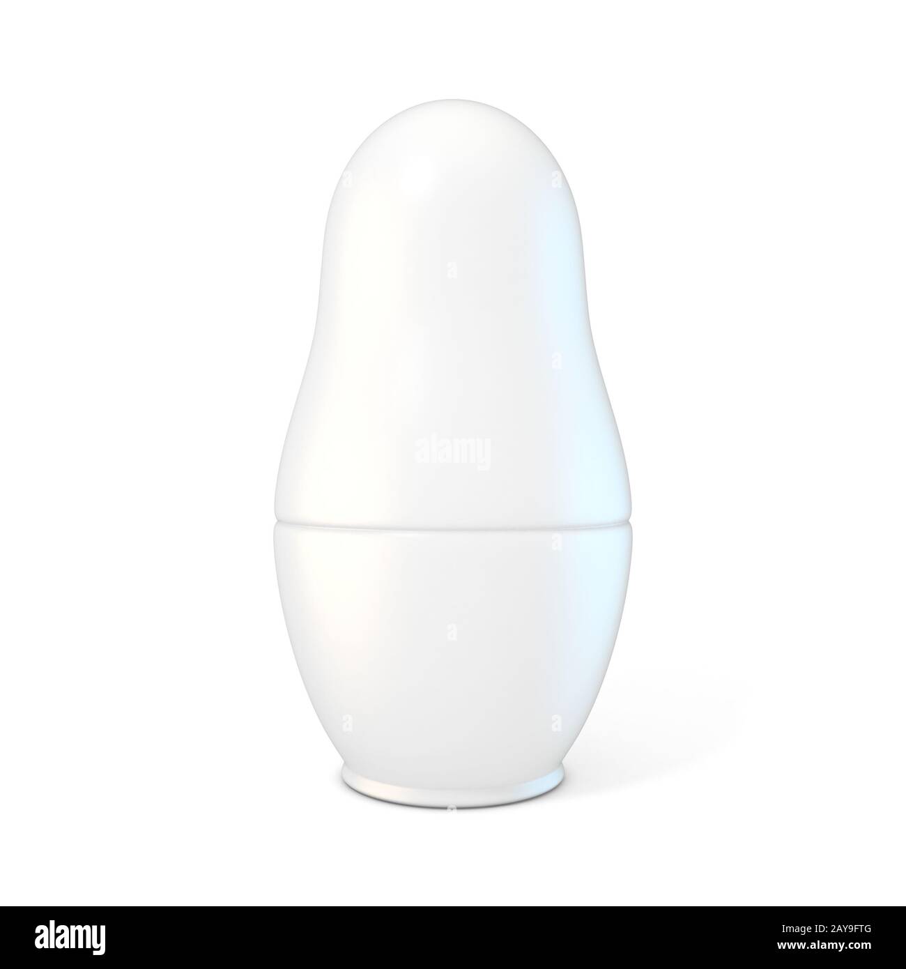 White unpainted matryoshka doll. 3D Stock Photo - Alamy