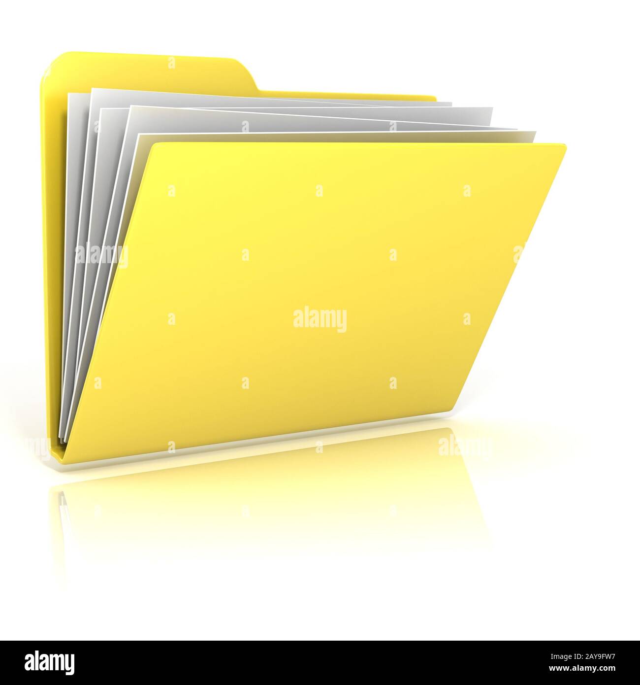 Computer Folder Icon Stock Photo - Alamy