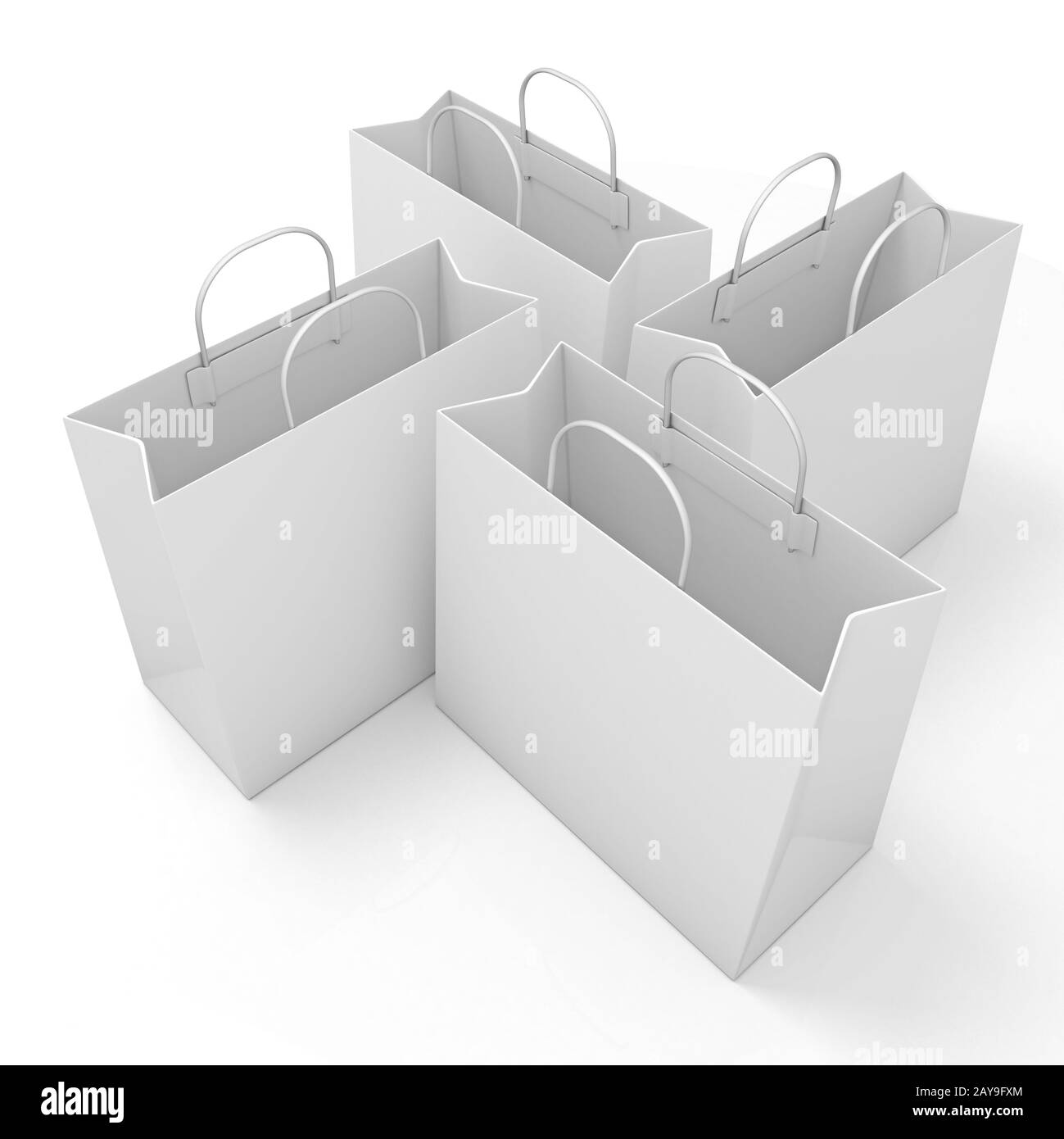 Empty paper bags, arranged Stock Photo - Alamy