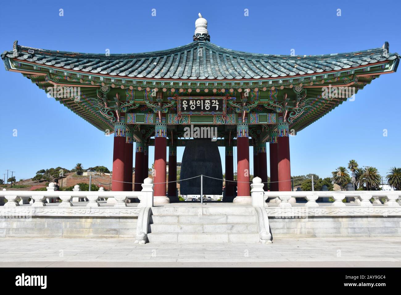 Korean Friendship Bell in San Pedro, California Stock Photo - Alamy