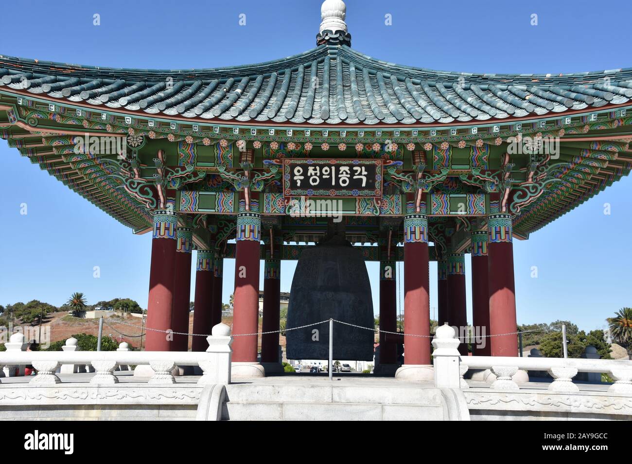 Korean Friendship Bell in San Pedro, California Stock Photo - Alamy
