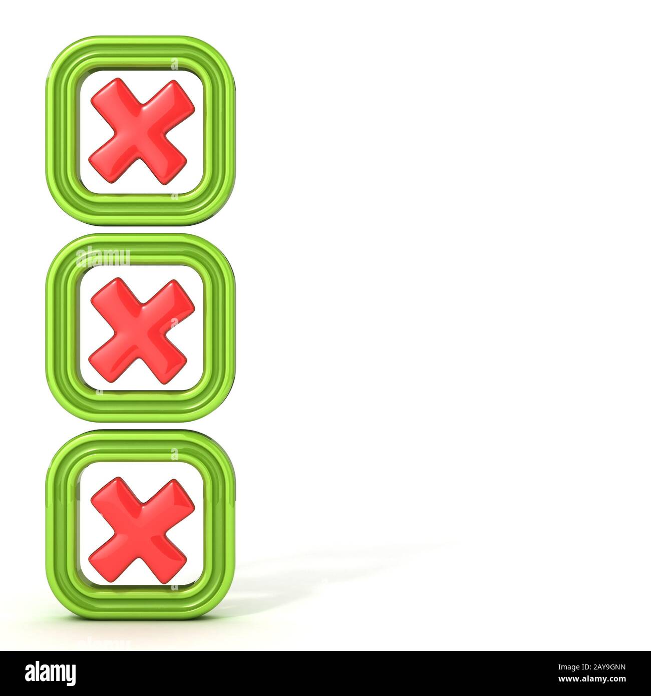 Check boxes incorrect check mark hi-res stock photography and images ...