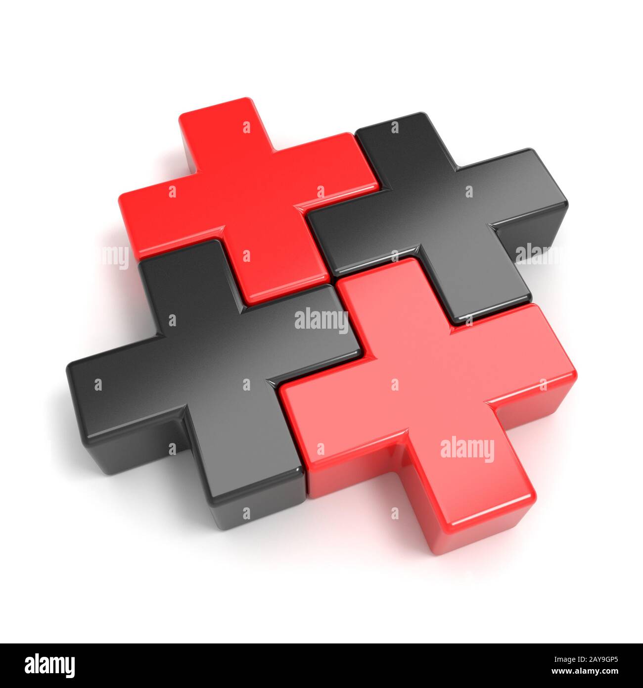 Plus cross pattern abstract Cut Out Stock Images & Pictures - Alamy