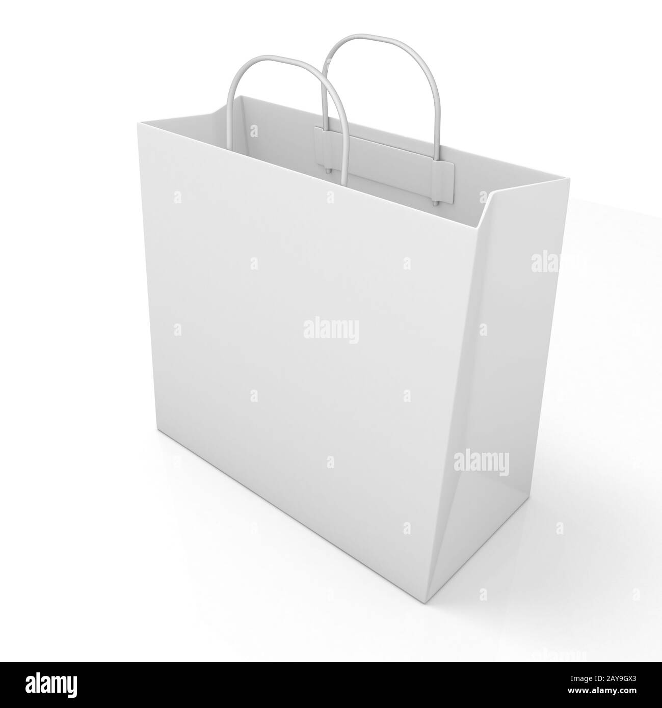 Empty shopping paper bag Stock Photo - Alamy