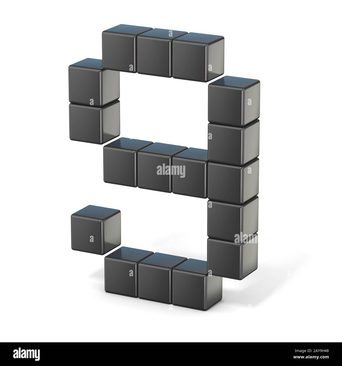 Pixelated font Cut Out Stock Images & Pictures - Alamy