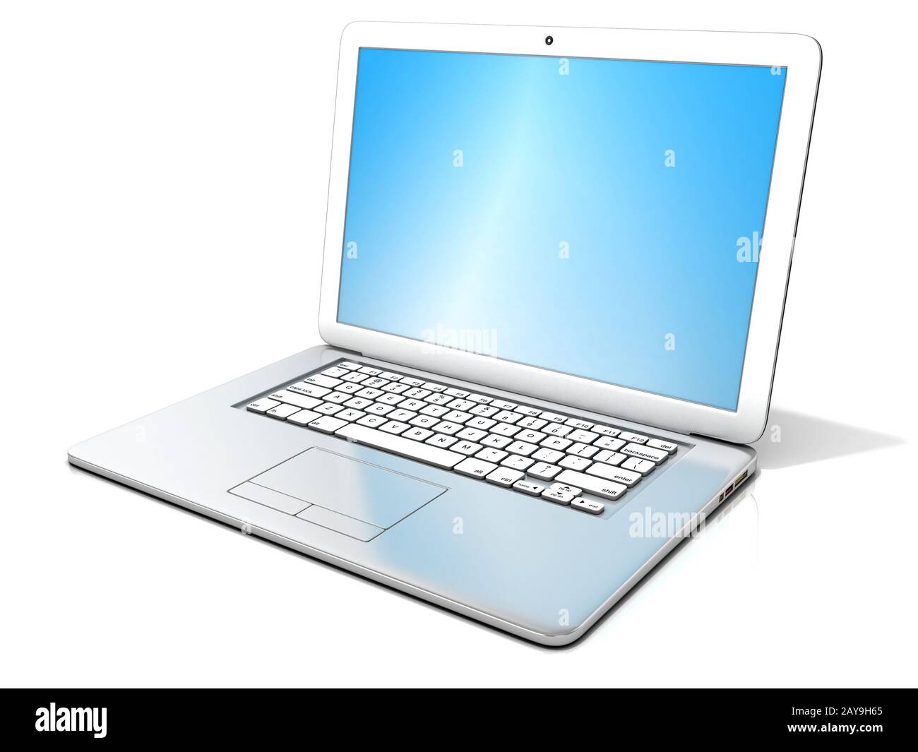 Open laptop blue screen hi-res stock photography and images - Alamy