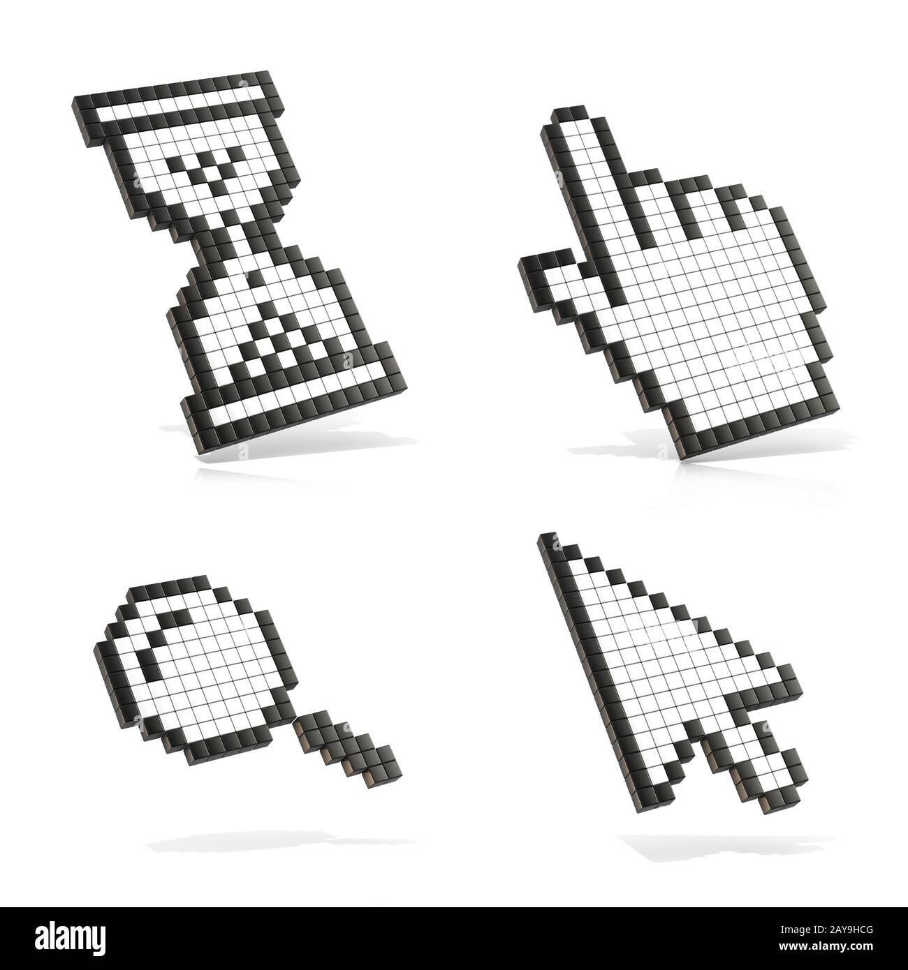 Pixel cursors hi-res stock photography and images - Alamy