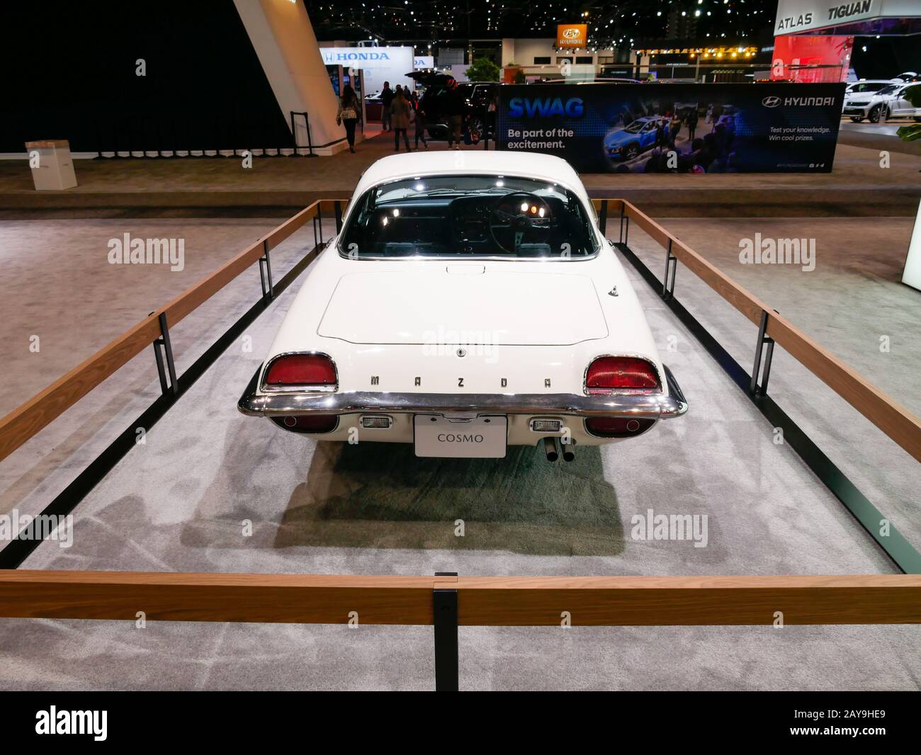 Chicago, Illinois, USA. 13 February 2020. 1967 Mazda Cosmo 110S ...