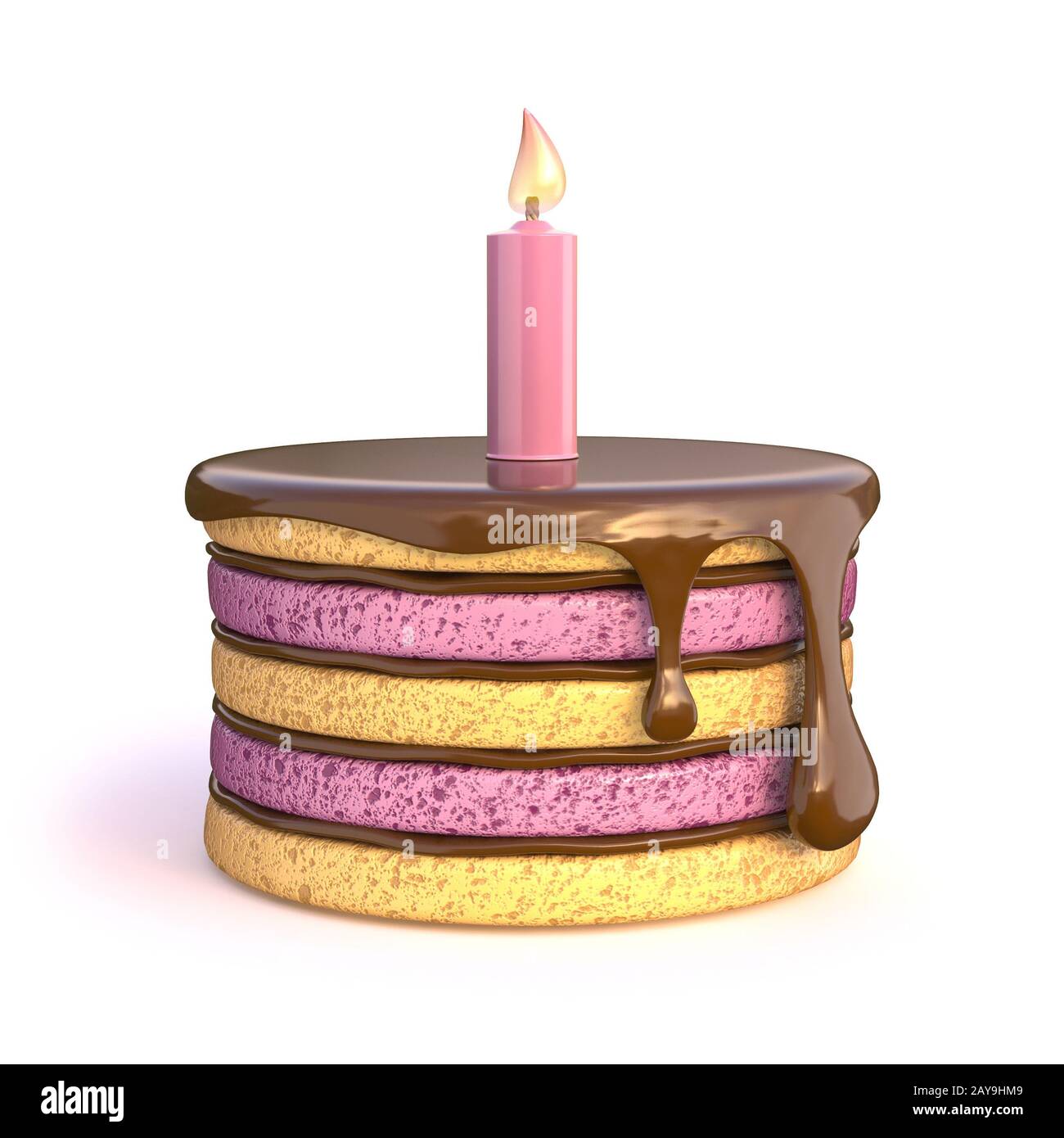 Perfect birthday cake Cut Out Stock Images & Pictures - Alamy
