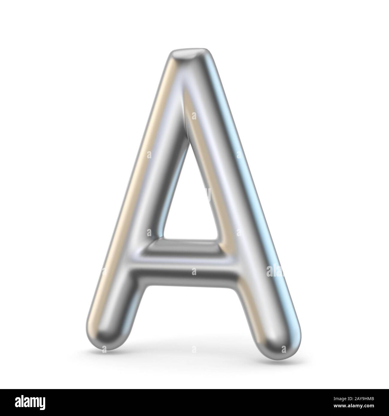 Metal alphabet symbol. Letter A 3D Stock Photo - Alamy