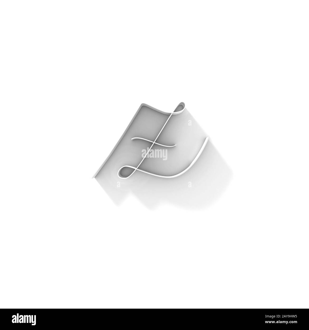 Long shadow font hi-res stock photography and images - Alamy