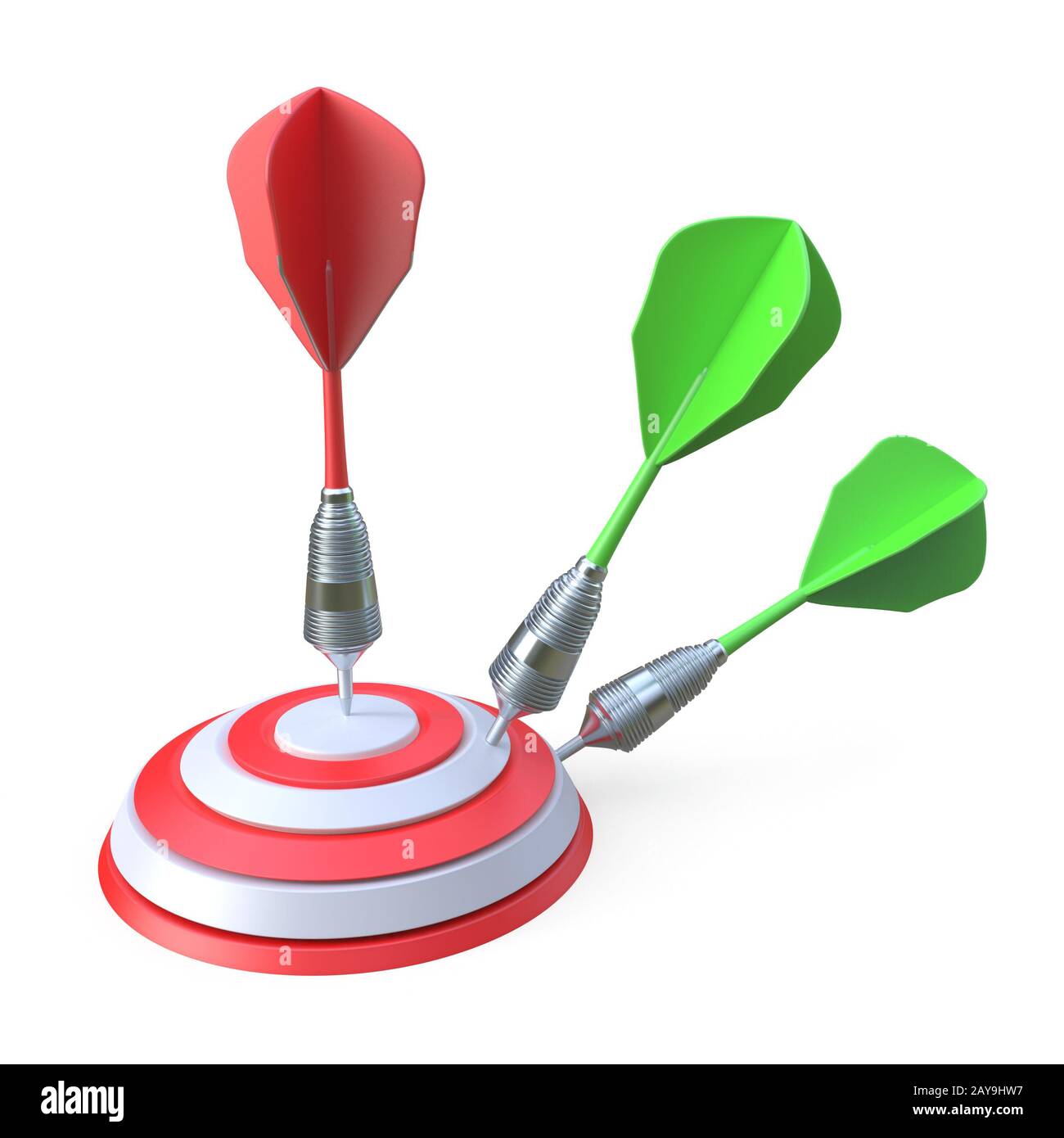 One arrow hitting center hi-res stock photography and images - Alamy