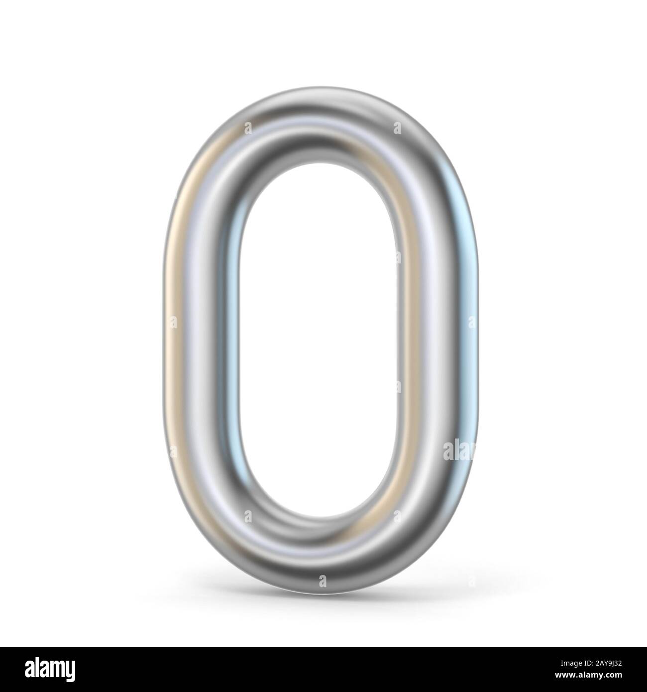 Metal alphabet symbol. Letter O 3D Stock Photo - Alamy