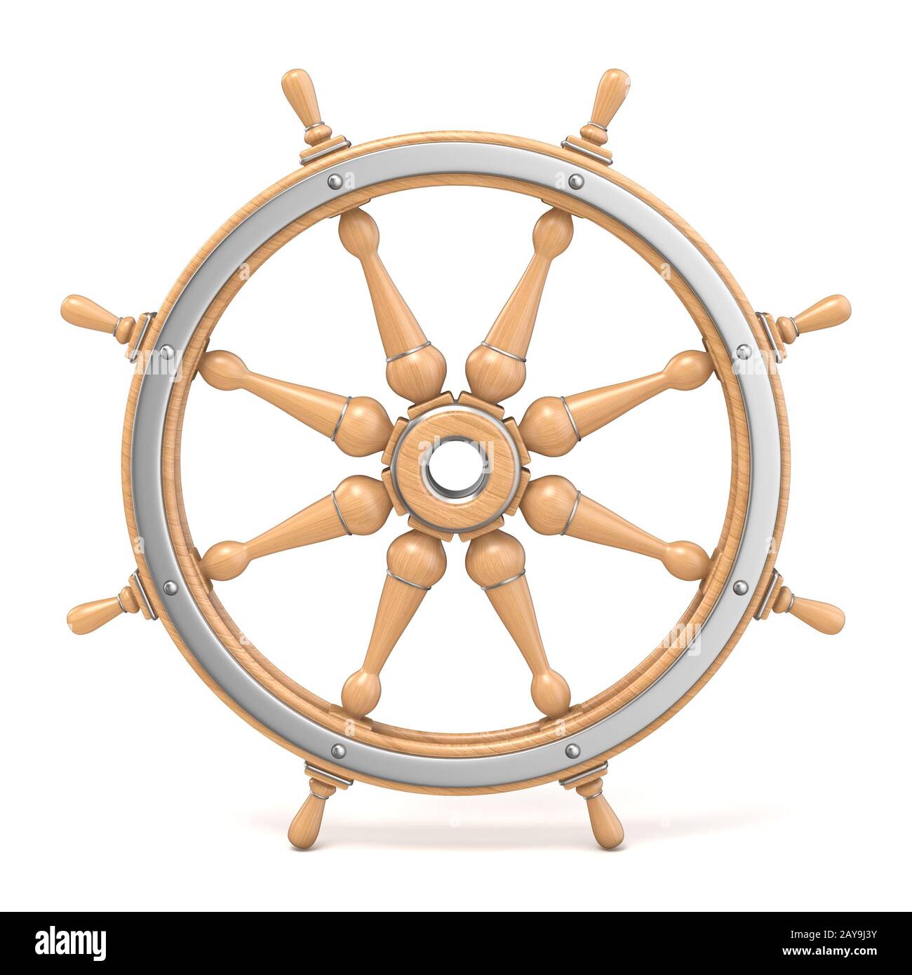 Wooden ship wheel hi-res stock photography and images - Alamy