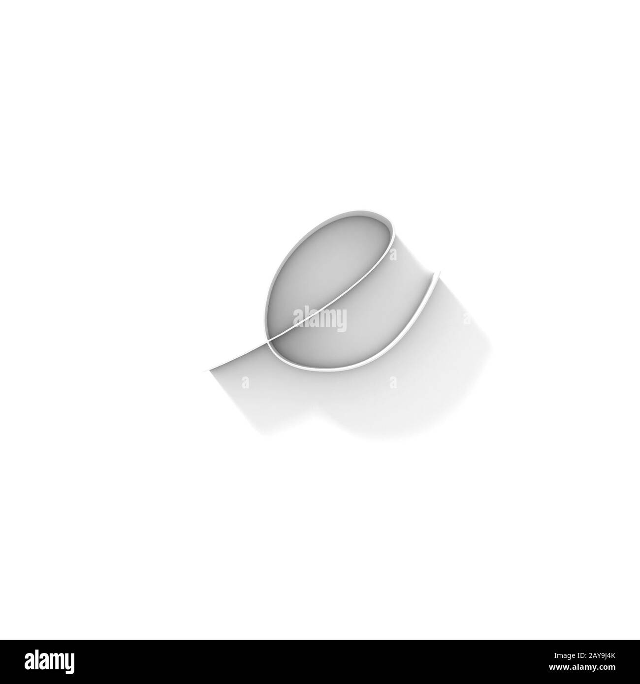 Long shadow handwritten font LETTER E 3D Stock Photo - Alamy