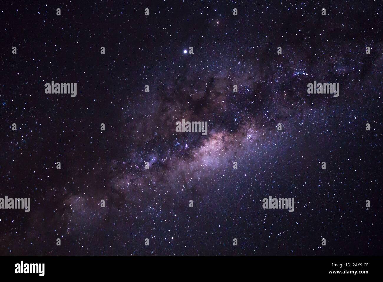 colorful milky way galaxy viewed from the Australian night sky Stock ...