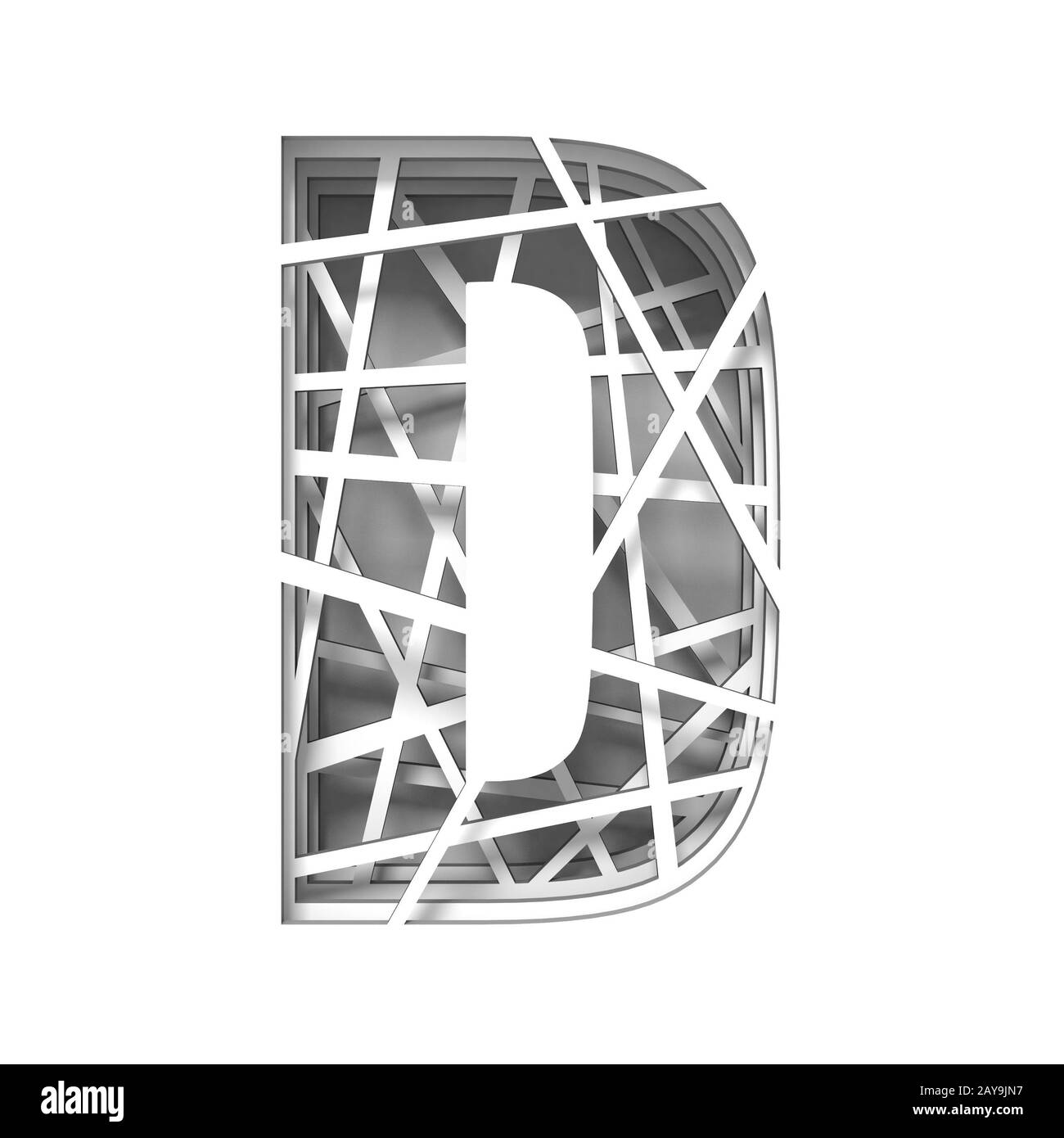 Paper cut out font letter hi-res stock photography and images - Alamy