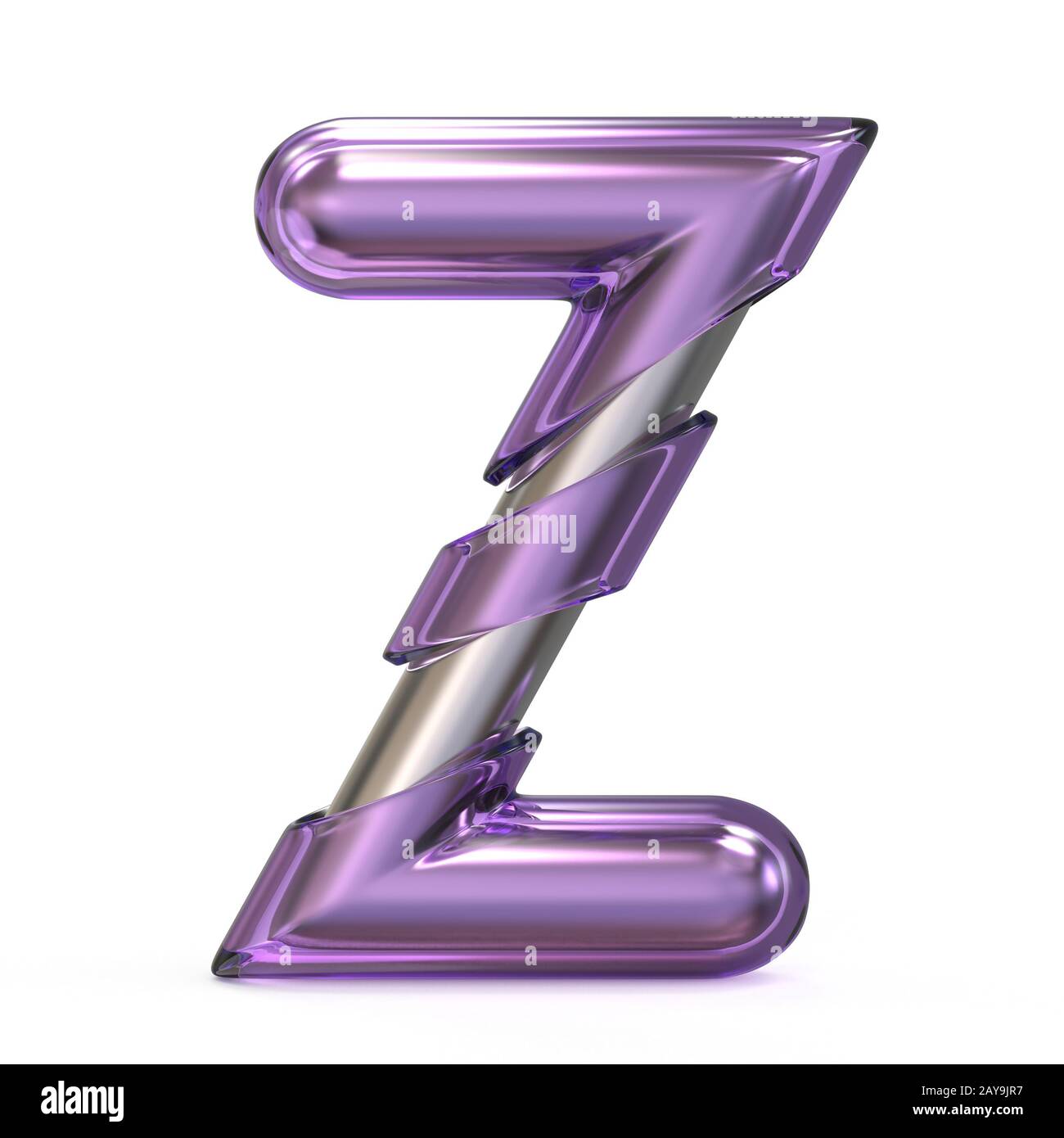 Purple Letter Z