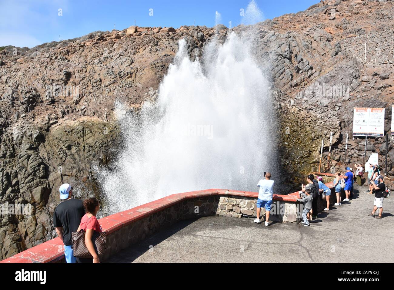 La Bufadora Blowhole in Ensenada, Mexico Stock Photo - Alamy