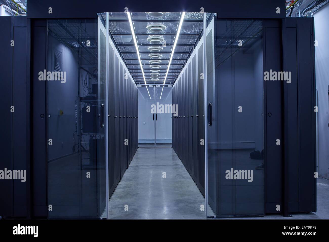Server room full of racks and servers Stock Photo - Alamy