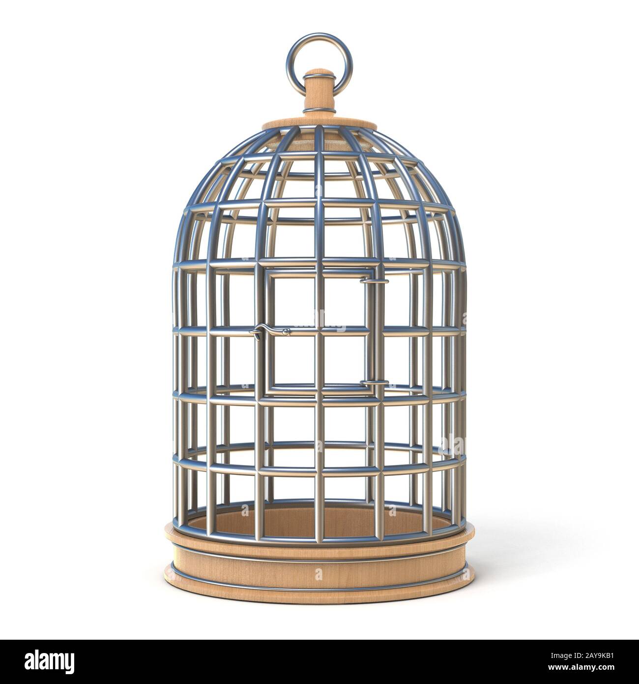 Empty steel cage hi-res stock photography and images - Alamy