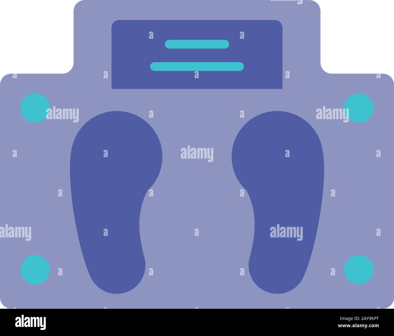 health scale over white background, flat style icon, vector ...
