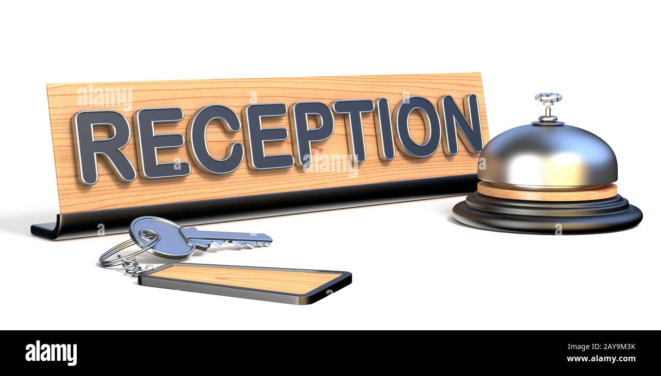 Reception counter sign hi-res stock photography and images - Alamy