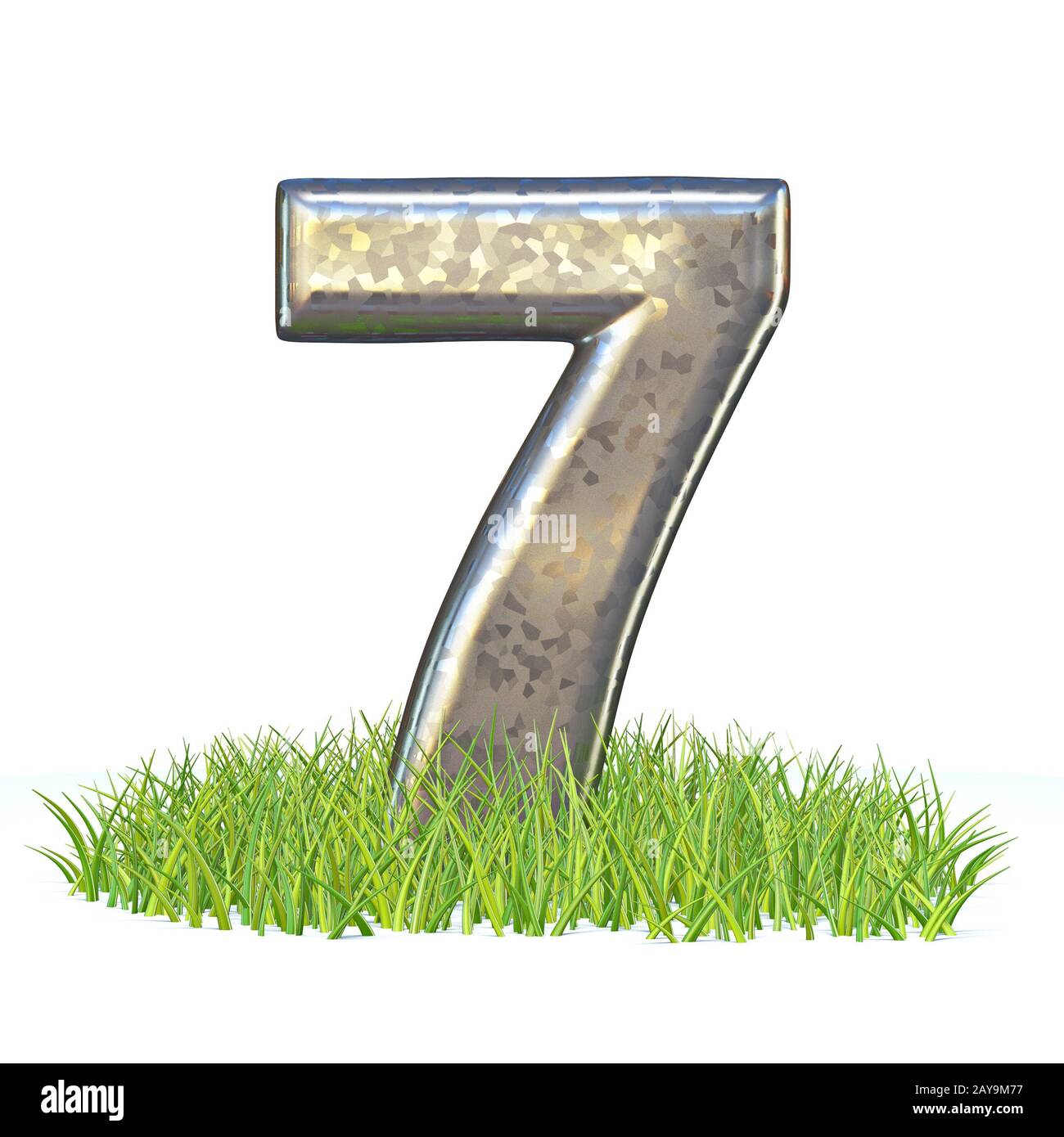 3d number seven in Cut Out Stock Images & Pictures - Alamy