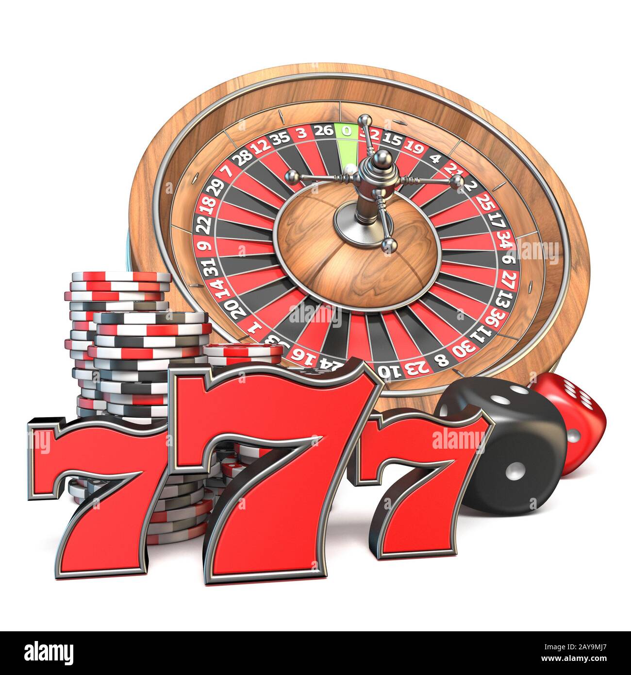 Number 777 Cut Out Stock Images & Pictures - Alamy