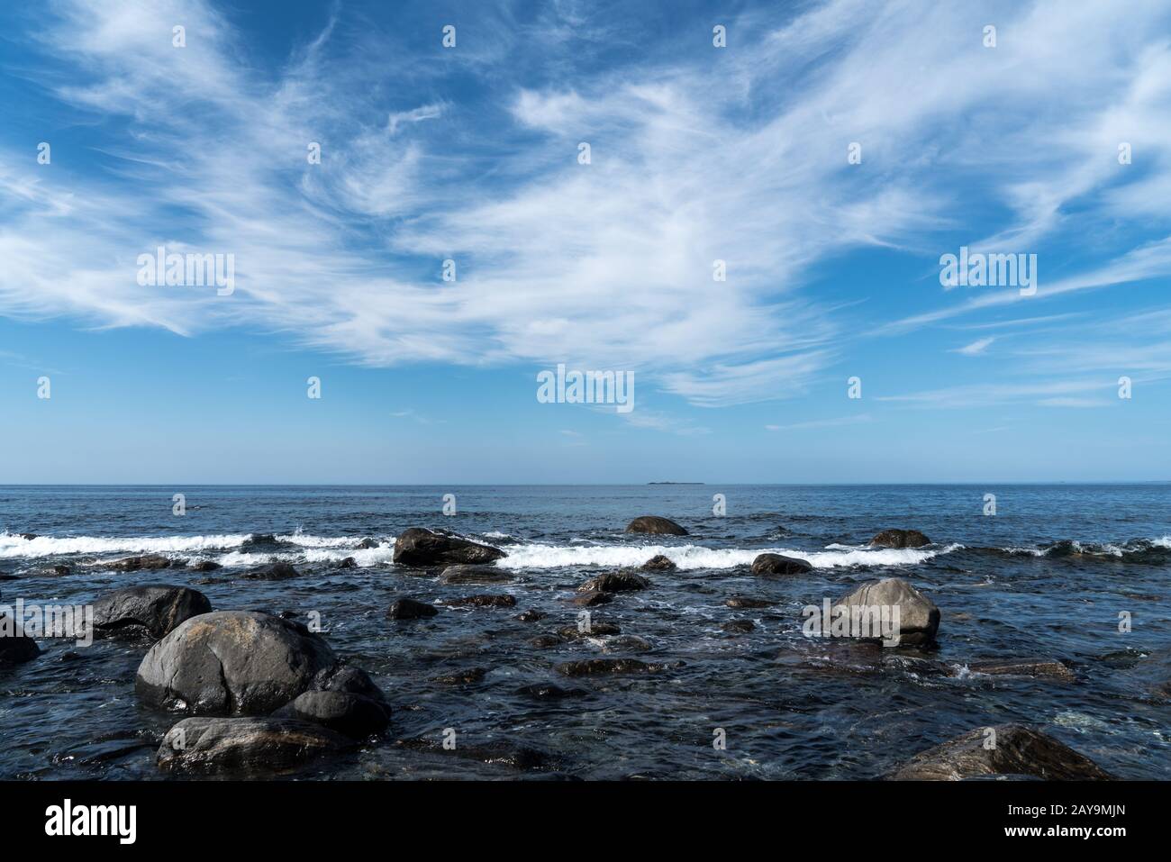Stony Beach of Alnes on the Island of Godøya near Ålesund Stock Photo ...