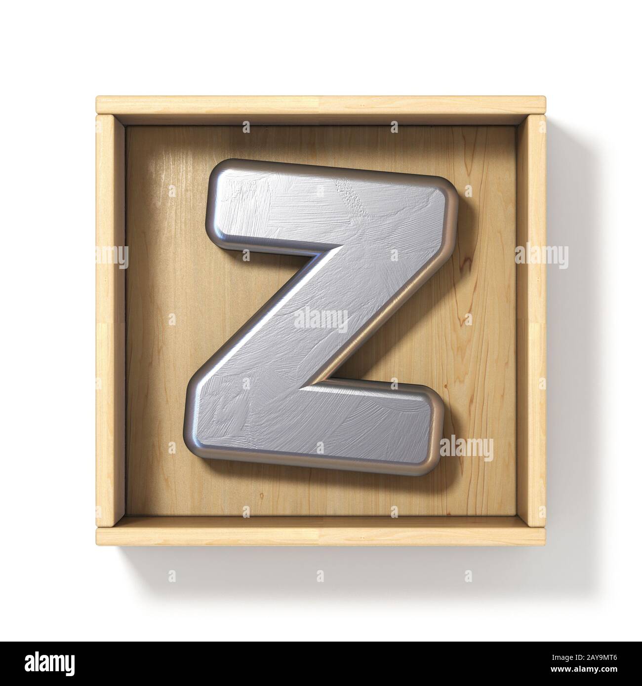 Silver z letter hi-res stock photography and images - Alamy