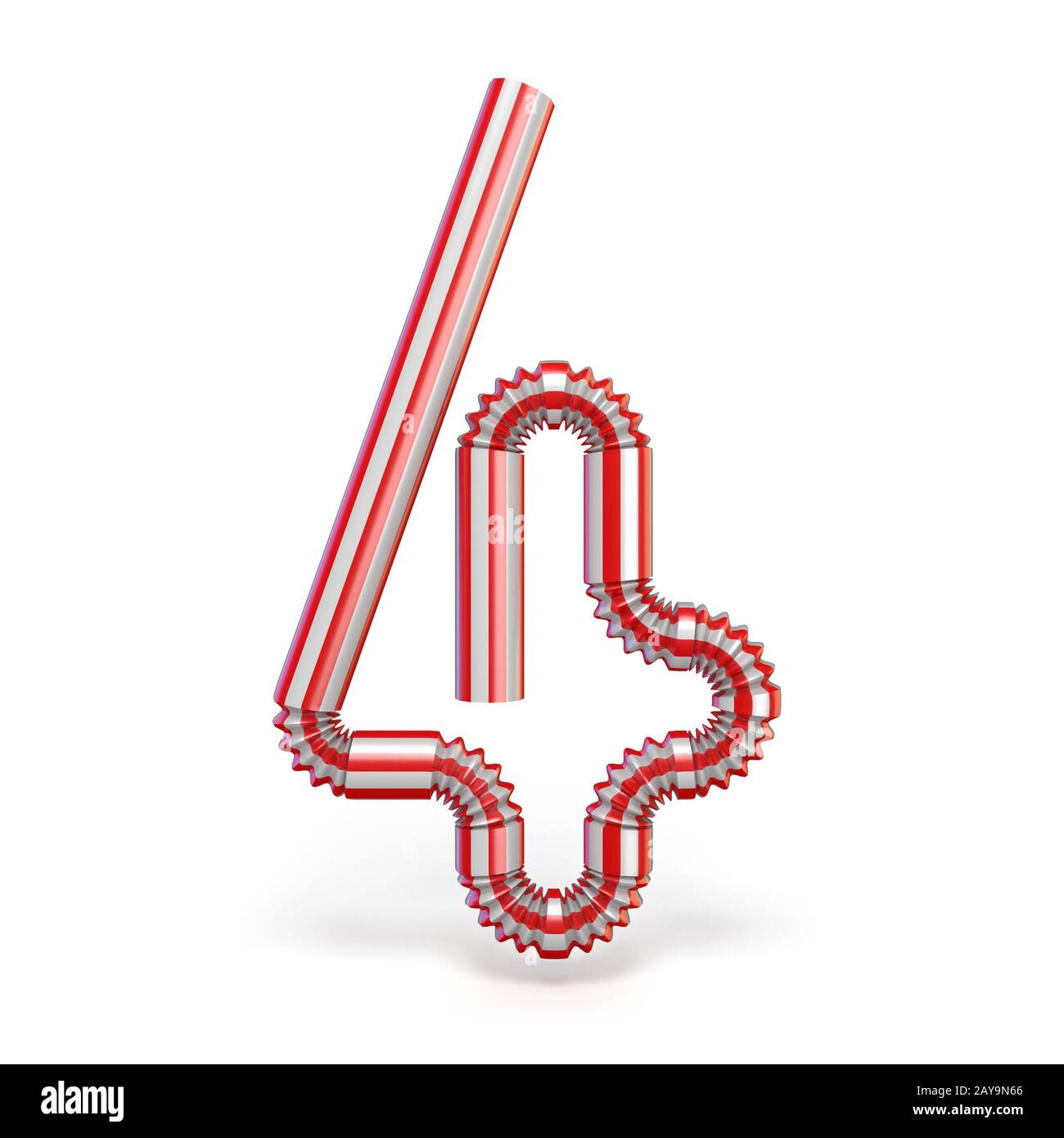 3d rendering straw Cut Out Stock Images & Pictures - Alamy