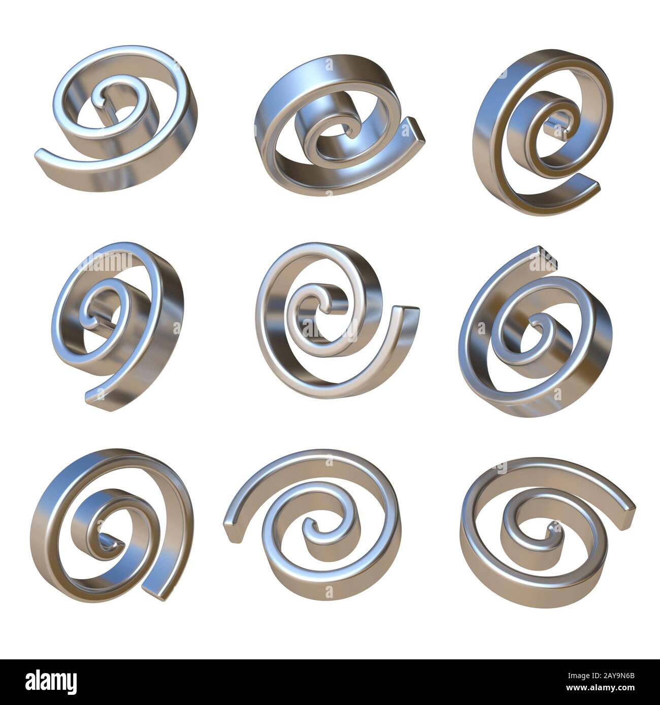 3d spirals hi-res stock photography and images - Alamy