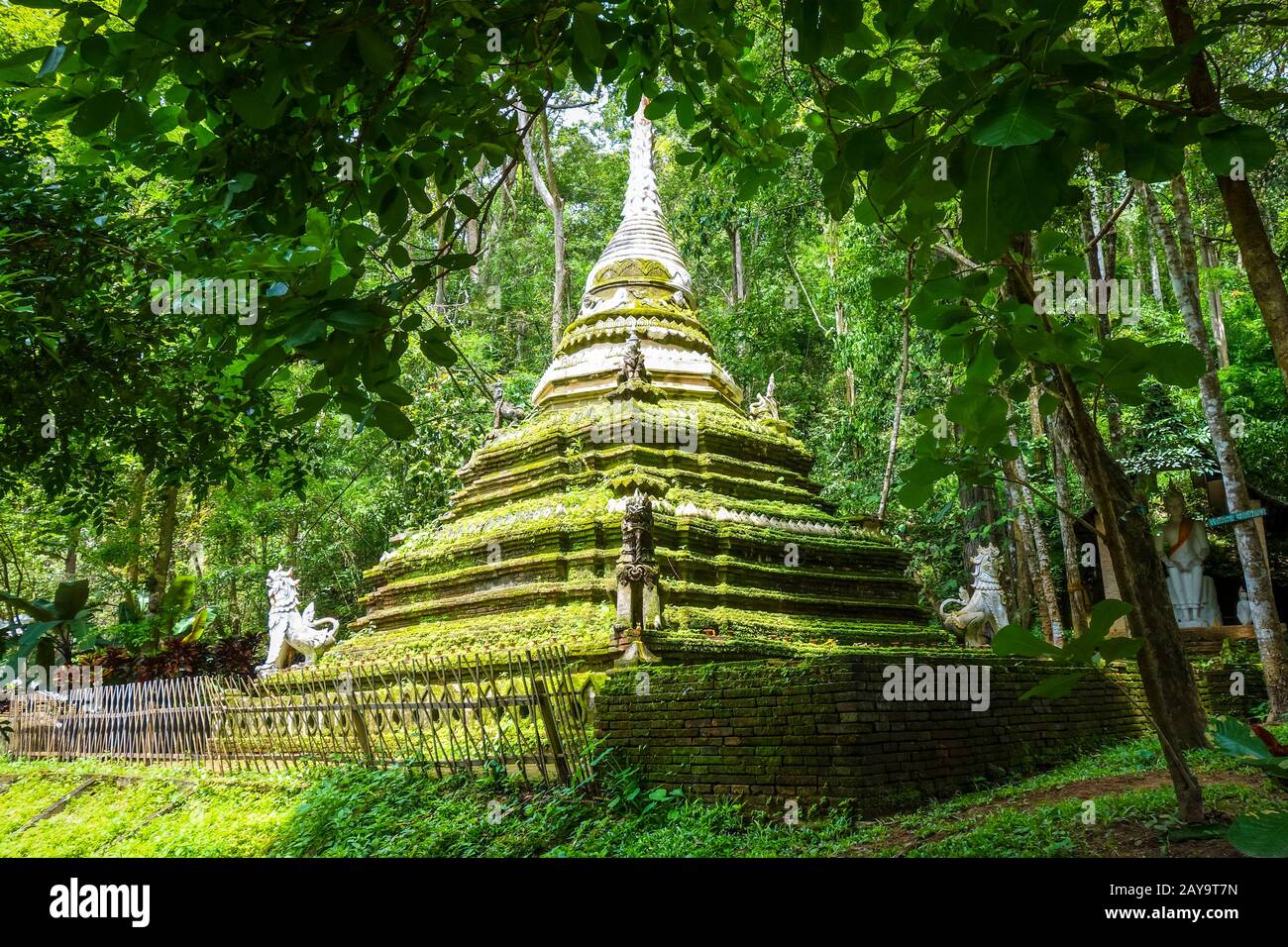 Wat Palad temple stupa, Chiang Mai, Thailand Stock Photo - Alamy
