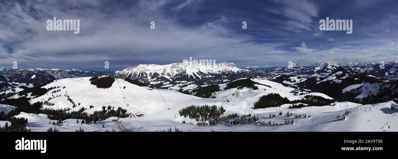 Panorama of the wild emperor in Austria Stock Photo - Alamy