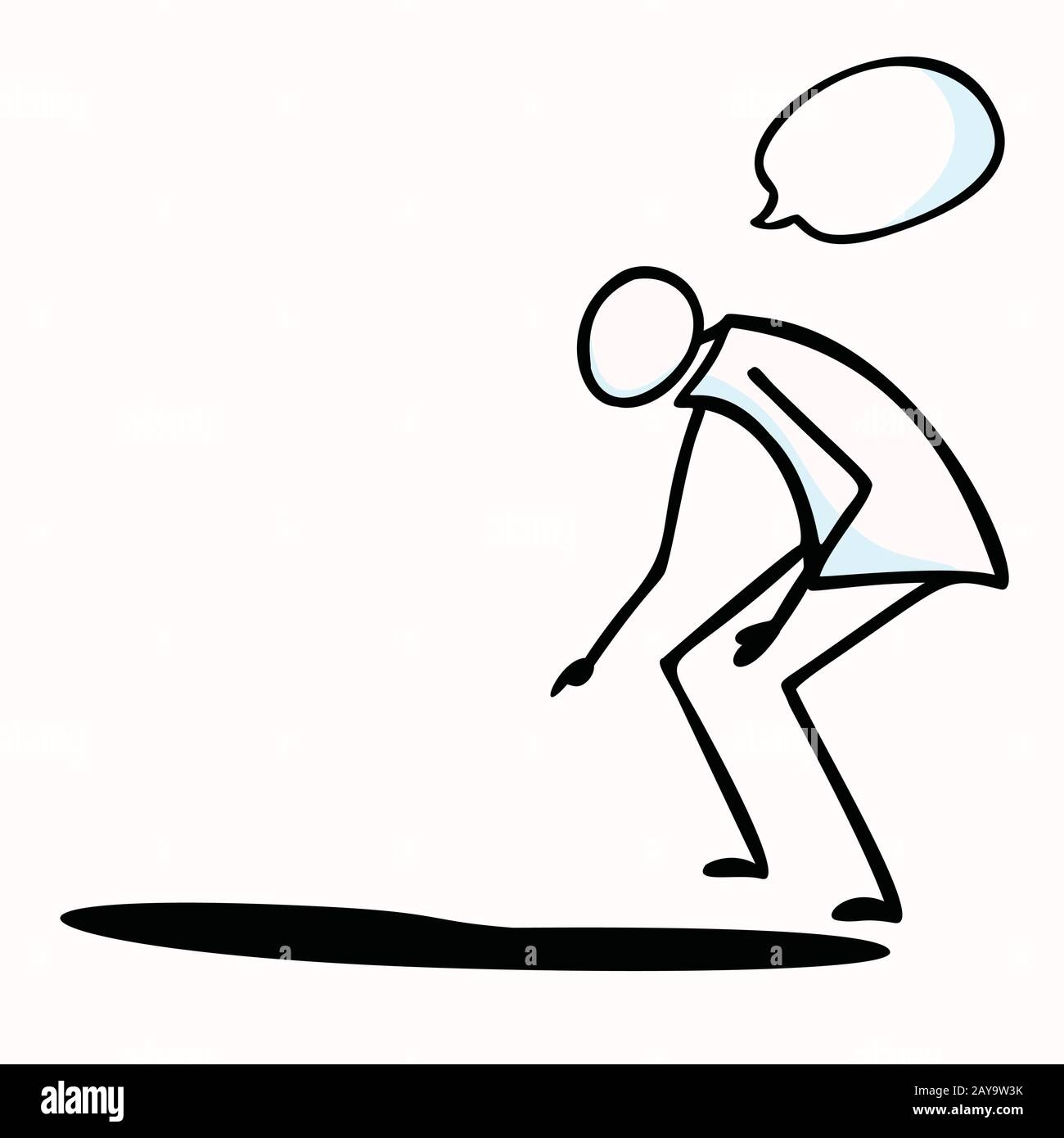 Worried Stick Figure