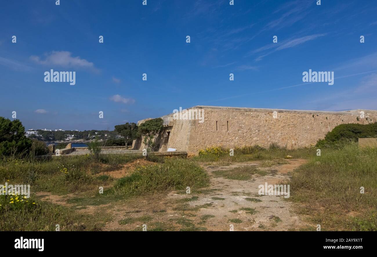 Entrance to Es Forti Fortress Stock Photo - Alamy