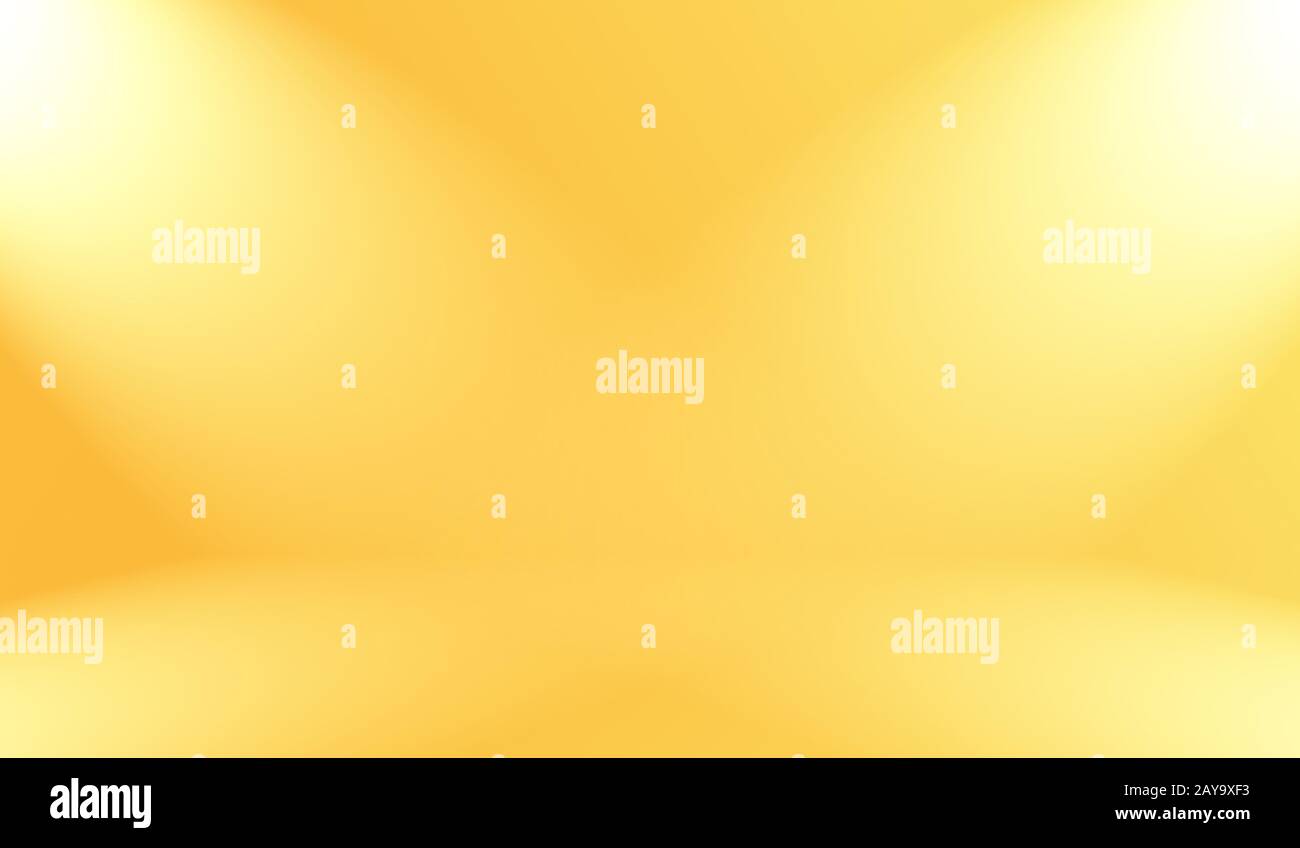 Magic abstract soft colors of shining yellow gradient studio background ...