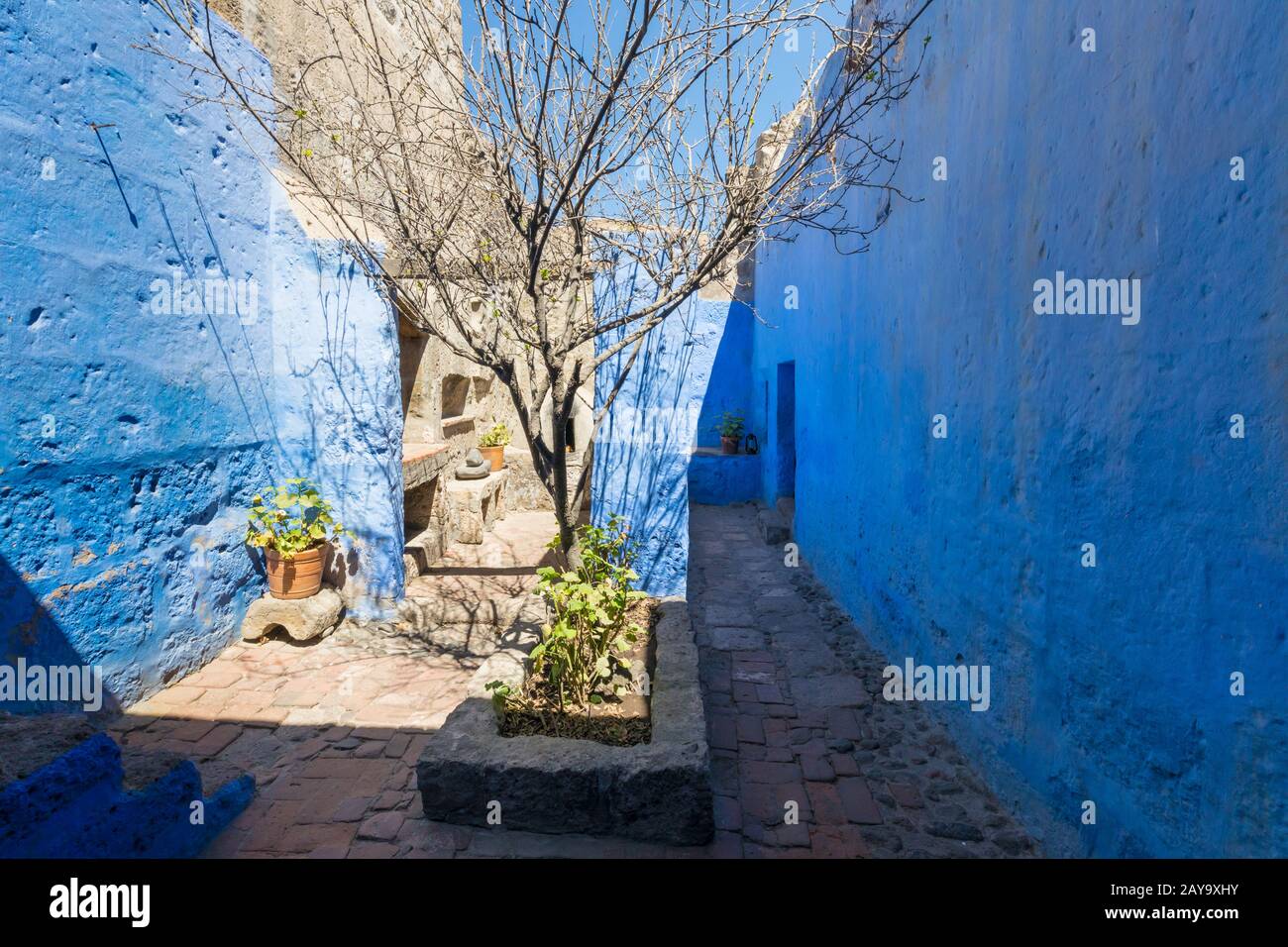 outdoor cooking in the home of a nun of Santa Catalina monastery Stock ...