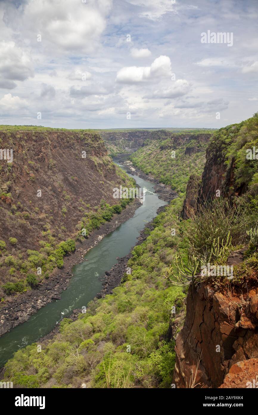 Batoka gorge with the Zambezi Stock Photo - Alamy