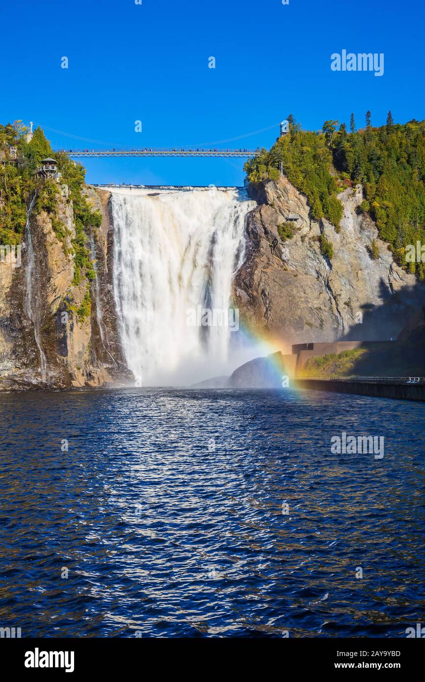 Magnificent rainbow in the spray Stock Photo - Alamy