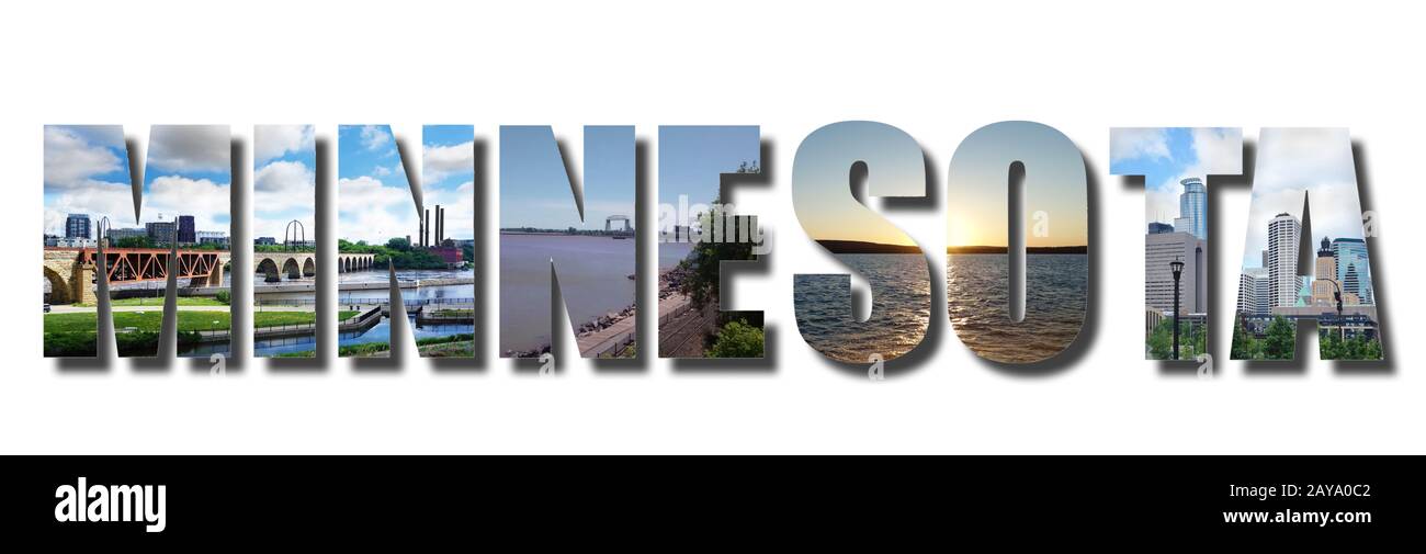 Collage of Minnesota Stock Photo - Alamy