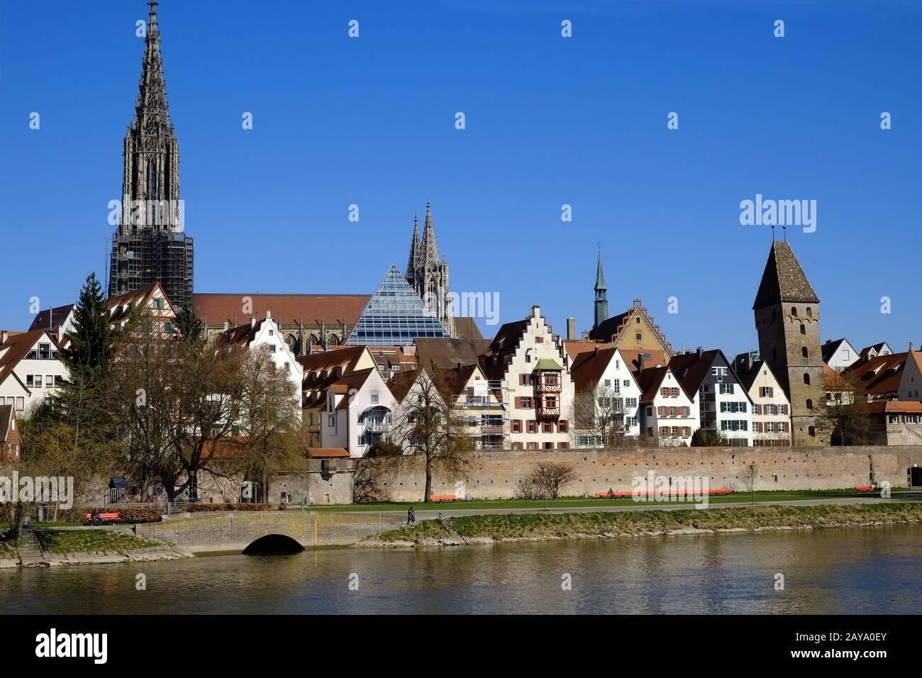 Ulm, city panorama Stock Photo - Alamy