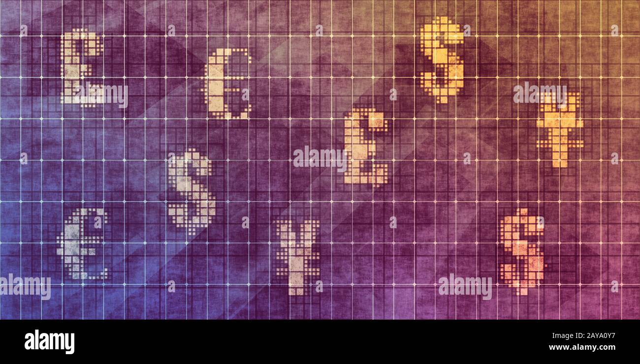 Foreign currencies exchange rates sign hi-res stock photography and ...