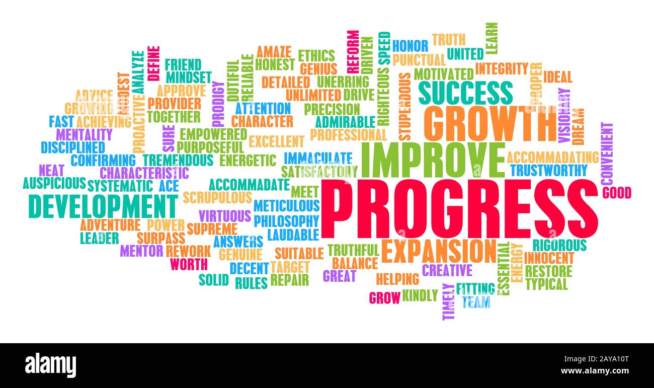 Progress word hi-res stock photography and images - Alamy
