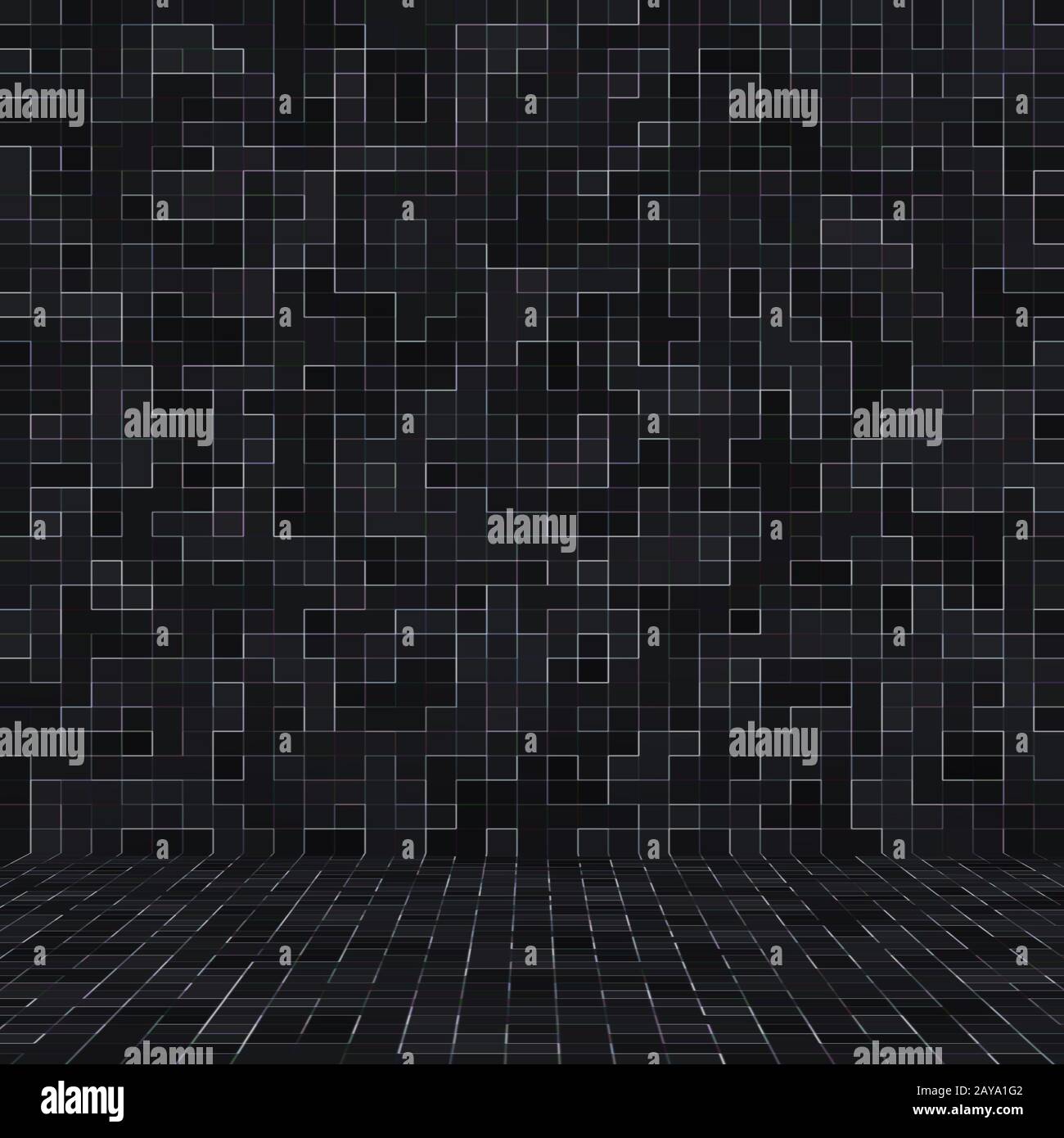 Abstract Seamless Pattern. Luxury Black Mosiac Texture abstract ceramic ...