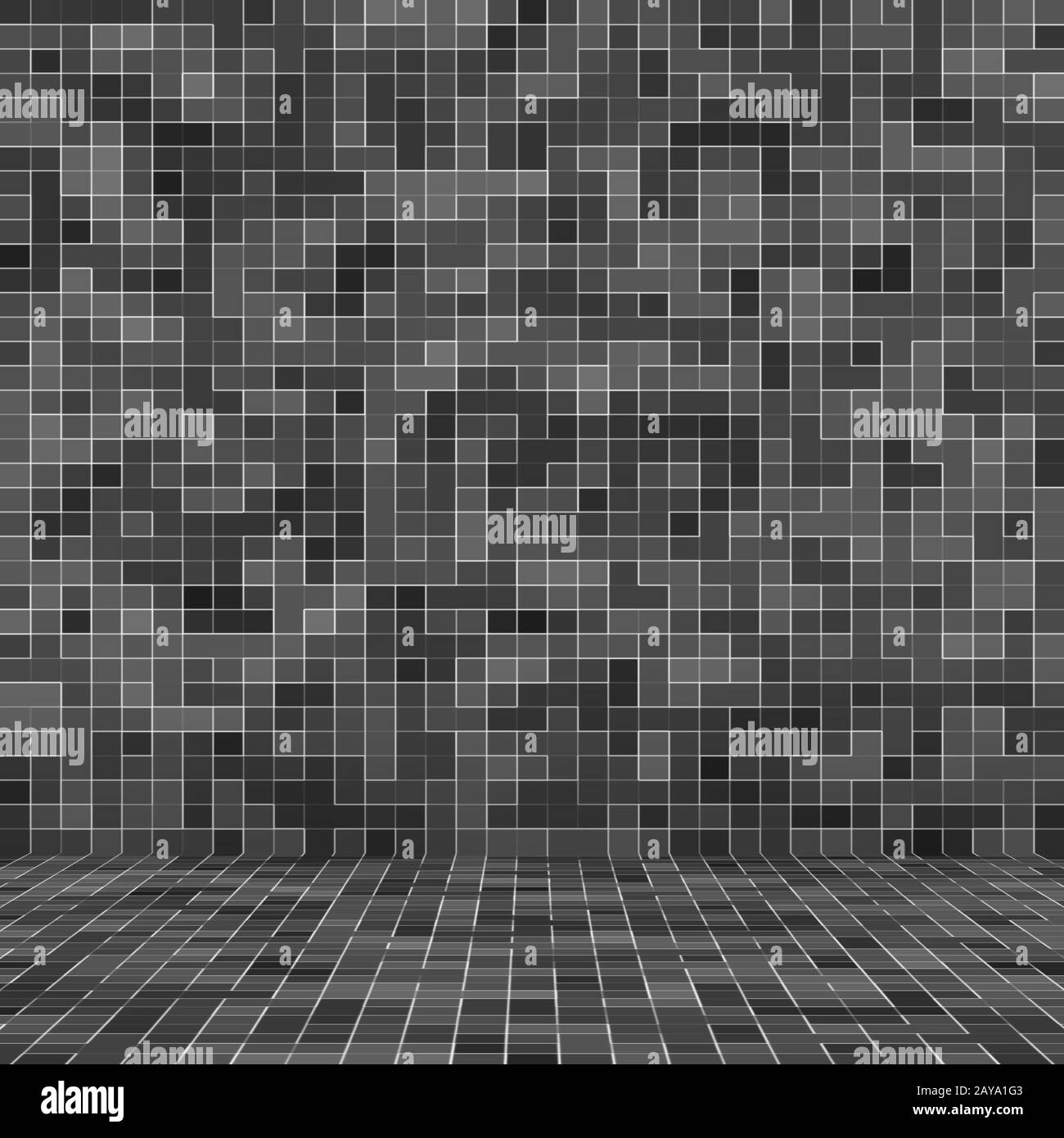 Abstract Seamless Pattern. Luxury Black Mosiac Texture abstract ceramic ...