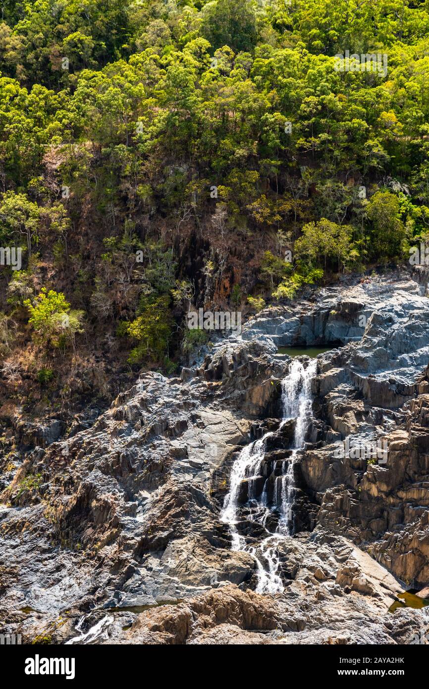 View of the Barron Falls near Kuranda in north Queensland, Australia ...