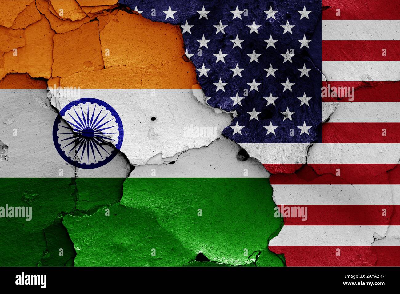 India usa flag hi-res stock photography and images - Alamy